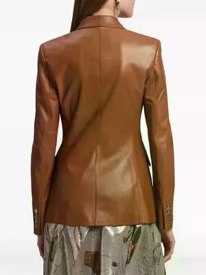 Ralph Lauren Camden Leather Blazer - Brown