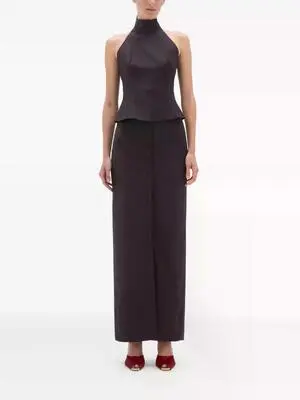 Remain Birger Christensen Halter Neck Button Top
