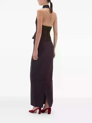 Remain Birger Christensen Halter Neck Button Top