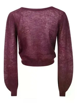 TWINSET Twist-front Knitted Sweater - Red
