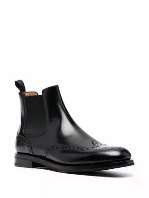 Church's Charlize Brogue-detail Chelsea Boots - Black