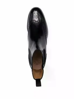 Church's Charlize Brogue-detail Chelsea Boots - Black