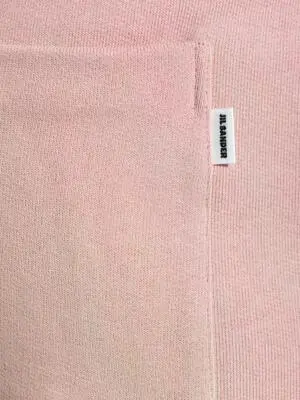 JIL SANDER Cotton Track Pants With Drawstring And Cuffs - Pink