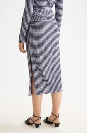 Scotch & Soda Gingham Midi Skirt
