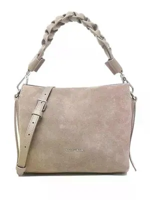 COCCINELLE Braided-handle Suede Shoulder Bag