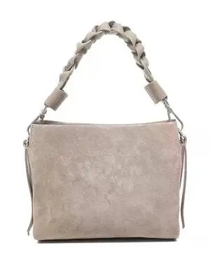 COCCINELLE Braided-handle Suede Shoulder Bag