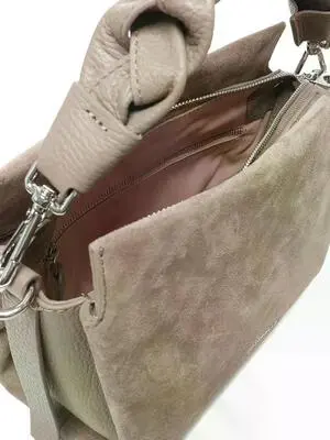COCCINELLE Braided-handle Suede Shoulder Bag