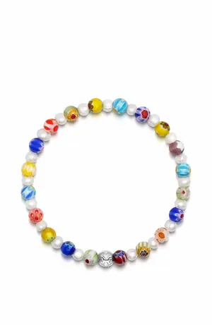 NIALAYA JEWELRY Pearl And Glass Bead Wristband Multicolor