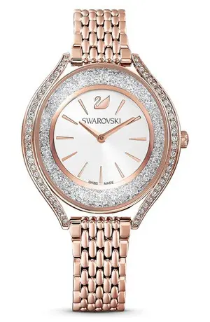 SWAROVSKI Crystalline Aura Bracelet Watch - Rose Gold