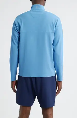 Johnnie-o Hoppin Rib Quarter Zip - Tide