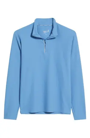 Johnnie-o Hoppin Rib Quarter Zip - Tide
