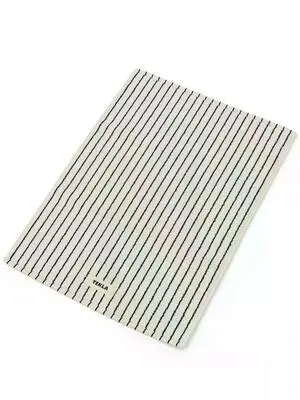 TEKLA Striped Terry Bath Mat - White