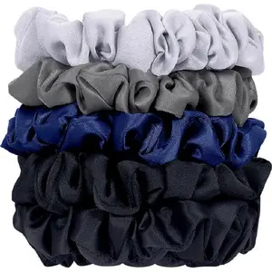 KITSCH 5-pack Satin Scrunchies - Midnight