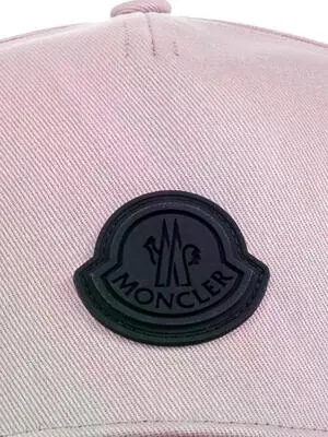 Moncler Logo-patch Cotton Cap - Pink