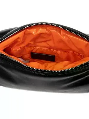Moncler Vetta Leather Shoulder Bag - Black