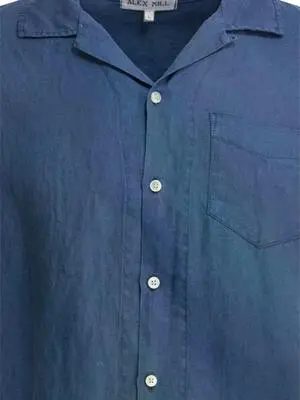 ALEX MILL Linen Short-sleeve Shirt - Blue