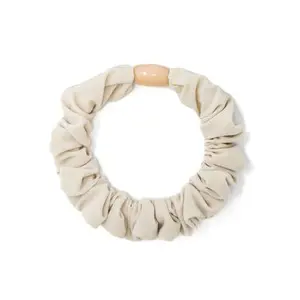PUTTISU 3-piece Bead Core Elastic Scrunchie Set - Nude & Neutral Tones