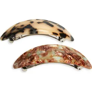 Tasha Assorted 2-pack Barrettes - Neutral Multi