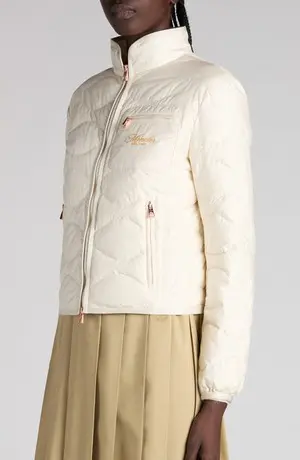 Moncler Tegea Quilted Down Jacket - Pale Ivory