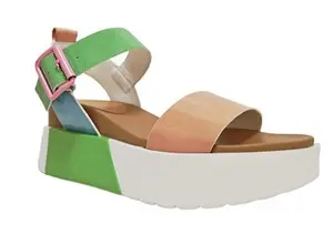 NINETY UNION Sport Wedge Sandal - Pastel Multi