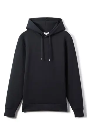 REISS Fabien Double-knit Hoodie - Navy Blue