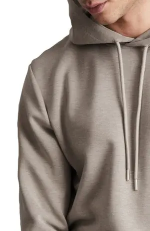 REISS Fabien Double-knit Hoodie - Taupe