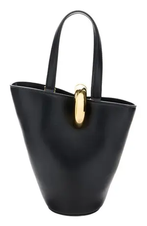 Jacquemus Le Petit Bambola Leather Bucket Bag - Black
