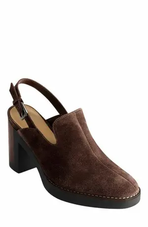 Bernardo Neza Slingback Clog - Dark Chocolate