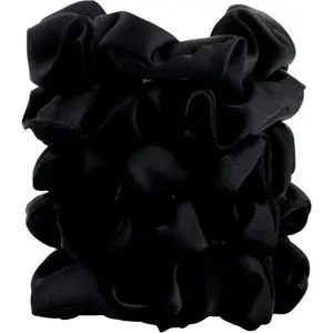 KITSCH Satin Sleep Scrunchies 5-pack - Black