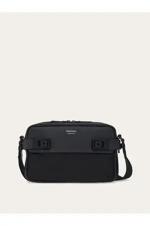 FERRAGAMO Crossbody Bag With Buckle Detail - Black