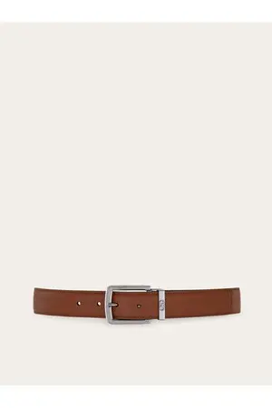 FERRAGAMO Reversible And Adjustable Belt Black