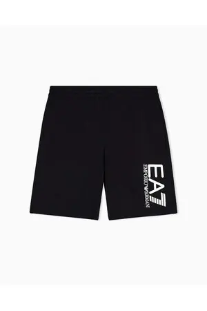 Emporio Armani Cotton Bermuda Shorts - Black
