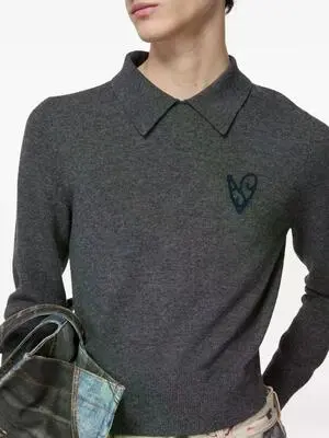 Acne Studios Heart-motif Polo Top