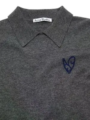 Acne Studios Heart-motif Polo Top