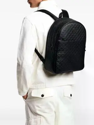 Emporio Armani Embossed Eagle-logo Backpack