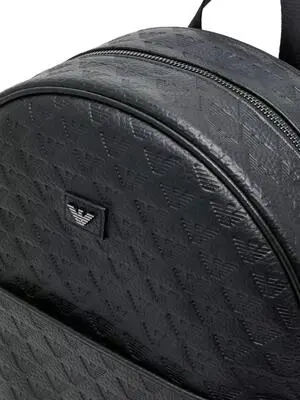 Emporio Armani Embossed Eagle-logo Backpack