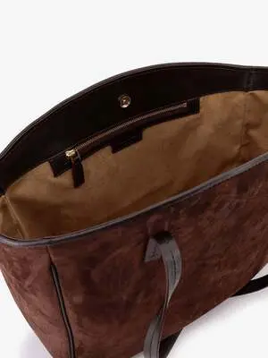 Manu Atelier Xl Du Jour Suede Shoulder Bag