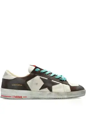 GOLDEN GOOSE Leather Sneakers With Star Detail - Neutrals