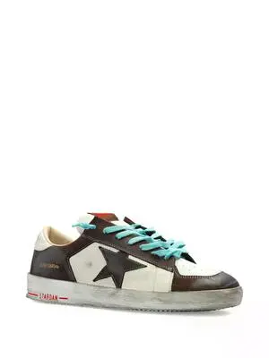 GOLDEN GOOSE Leather Sneakers With Star Detail - Neutrals