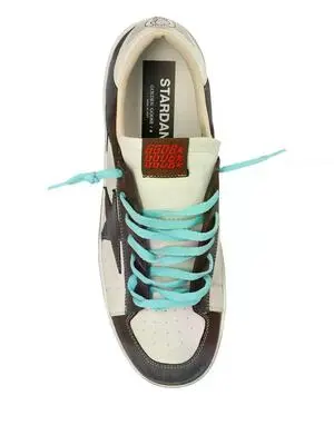 GOLDEN GOOSE Leather Sneakers With Star Detail - Neutrals