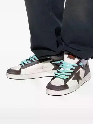 GOLDEN GOOSE Leather Sneakers With Star Detail - Neutrals