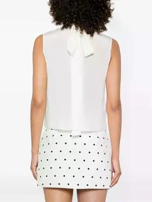 MAZZARELLI Sleeveless Mock-neck Top