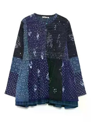 INJIRI Patchwork Bell-sleeve Jacket