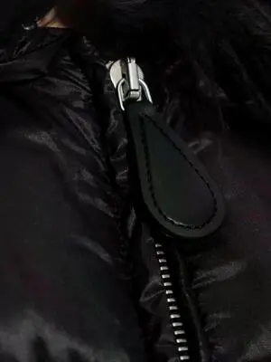 JIL SANDER Quilted Jacket With Removable Faux-fur Collar - Black