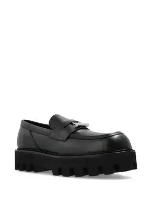 Alexander McQueen Leather Platform Loafers