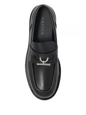 Alexander McQueen Leather Platform Loafers