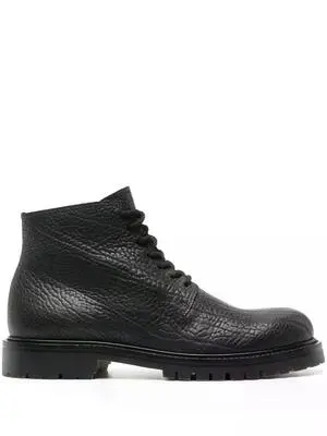 Officine Creative Grained Leather Ankle Boots