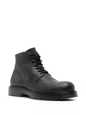 Officine Creative Grained Leather Ankle Boots