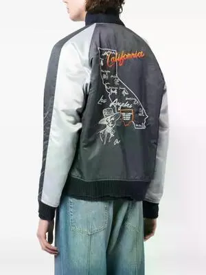 GREG LAUREN Embroidered Bomber Jacket