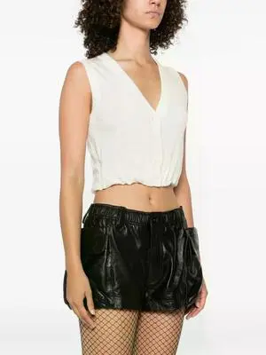 R13 V-neck Cropped Vest
